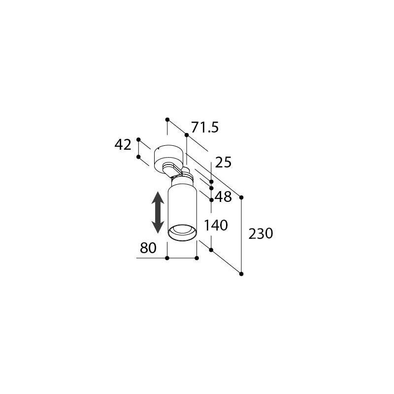 Buy TAL TELESCOOP Surface Mounted ceiling lamp online with professional ...