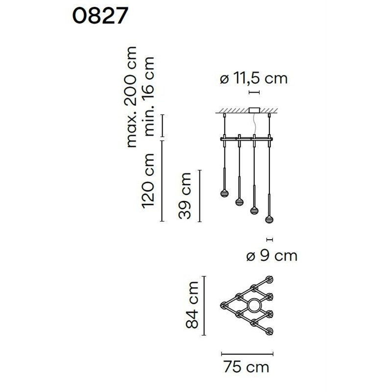 Buy Vibia Algorithm 10X Triangle Recessed - 0827 suspension lamp online ...