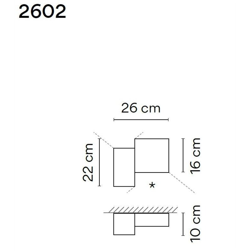 Buy Vibia Structural 2X - 2602 wall lamp online with professional support.