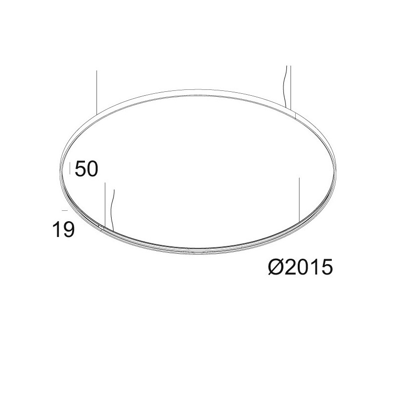 Delta Light SUPERLOOP HC 200 MDL Suspension lamp