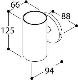 Buy TAL FUNNEL WALL SINGLE WC wall lamp online with professional support.