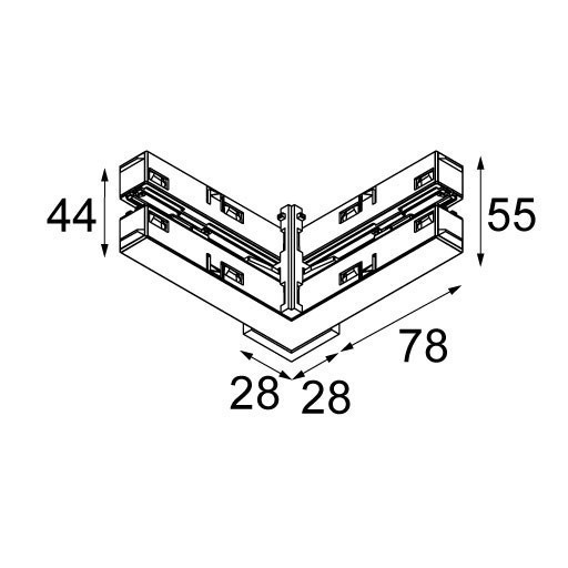 Buy Modular Pista track 48V electrical/mechanical (up/down) connection ...