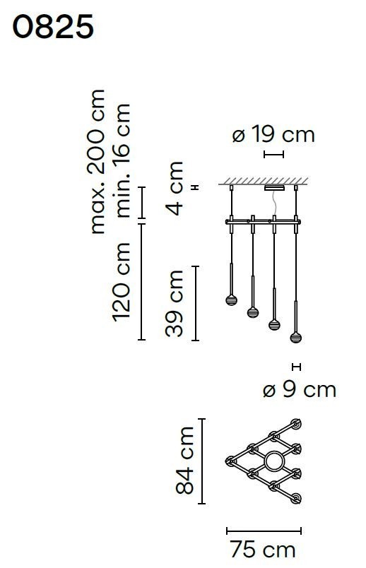 Buy Vibia Algorithm 10X Triangle - 0825 suspension lamp online with ...