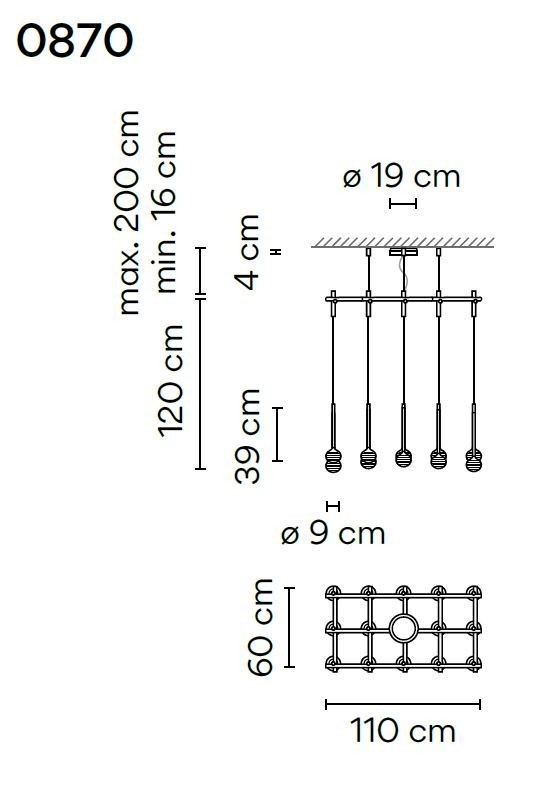 Buy Vibia Algorithm 15X Rectangular - 0870 suspension lamp online with ...
