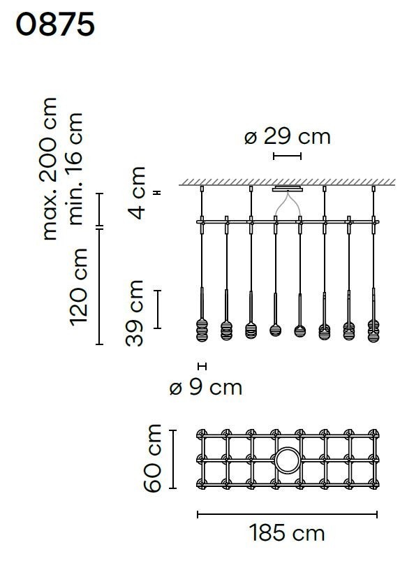 Buy Vibia Algorithm 24X Rectangular - 0875 suspension lamp online with ...