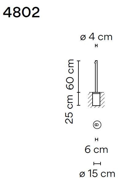 Buy Vibia Bamboo 60 Recessed - 4802 garden lamp online with ...